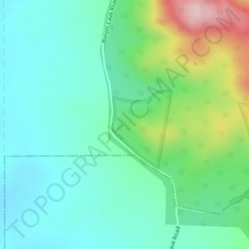 Bunjil's Shelter topographic map, elevation, terrain