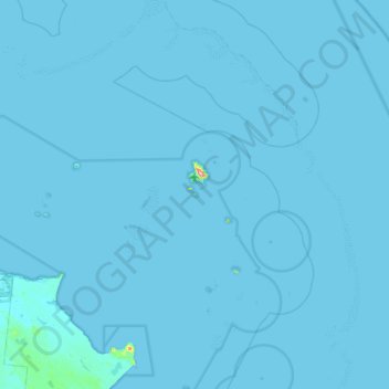 South Island (Newt Island) topographic map, elevation, terrain
