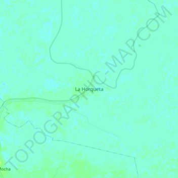 La Horqueta topographic map, elevation, terrain