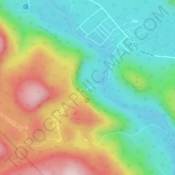 Point de vue Chute Delaney topographic map, elevation, terrain
