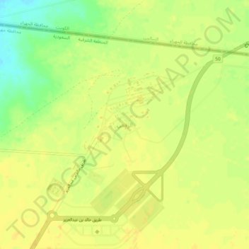 Ar Ruqi topographic map, elevation, terrain