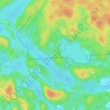 Frontenac Provincial Park topographic map, elevation, terrain