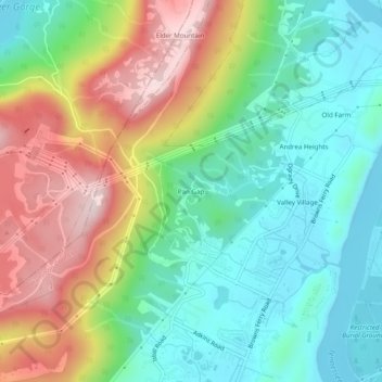 Pan Gap topographic map, elevation, terrain