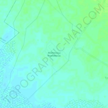 Altamira (La Providencia) topographic map, elevation, terrain