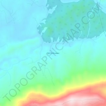 Old Chilhowee topographic map, elevation, terrain