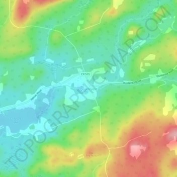 Quadeville topographic map, elevation, terrain