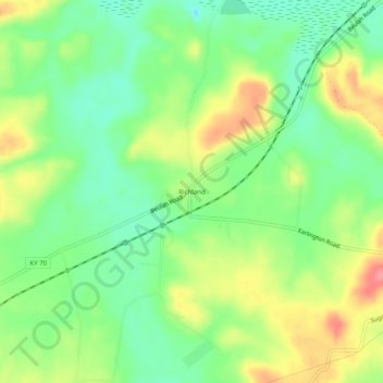 Richland topographic map, elevation, terrain
