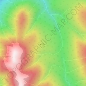 Muskwa Ranges topographic map, elevation, terrain