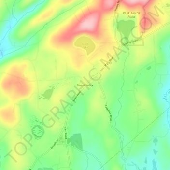 Sweet Valley topographic map, elevation, terrain
