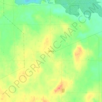 McHarg topographic map, elevation, terrain
