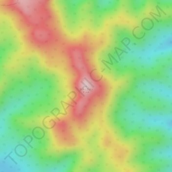 Bukit Batu Putih Topographic Map Elevation Terrain
