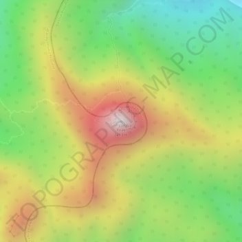 Adam’s Peak topographic map, elevation, terrain
