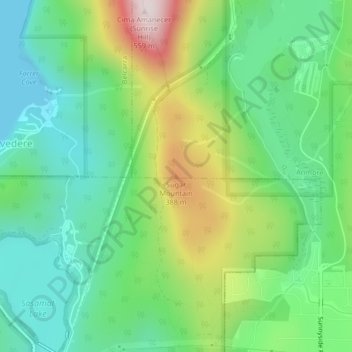 Sugar Mountain topographic map, elevation, terrain