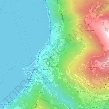 Gora topographic map, elevation, terrain