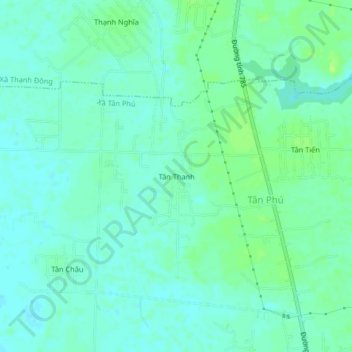 Tân Thanh topographic map, elevation, terrain