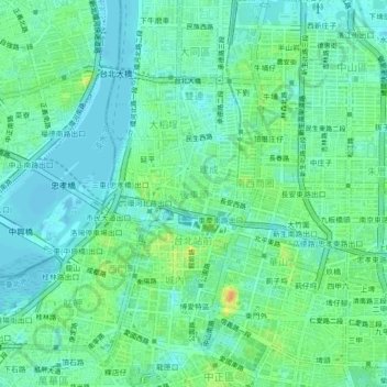 Station Rear topographic map, elevation, terrain