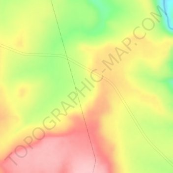 Alemeda topographic map, elevation, terrain