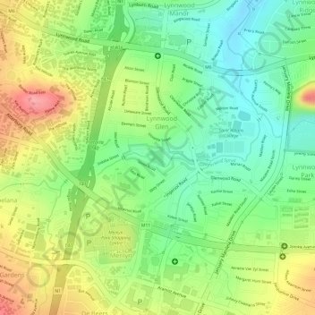 Struben Dam topographic map, elevation, terrain