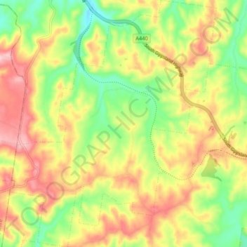 Jeetho topographic map, elevation, terrain