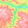 VRAEM topographic map, elevation, terrain
