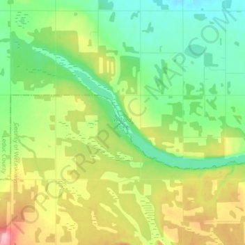 Wizard Lake topographic map, elevation, terrain