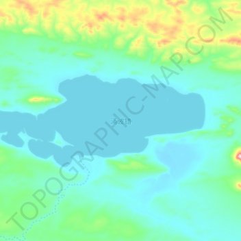 Yongbo Lake topographic map, elevation, terrain