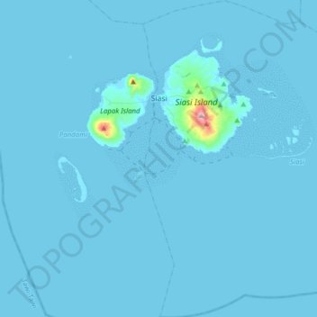 Siasi topographic map, elevation, terrain
