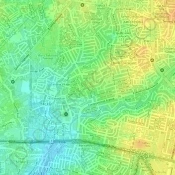 Bahay Toro topographic map, elevation, terrain
