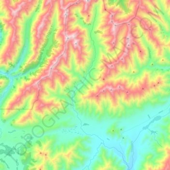 Severn River topographic map, elevation, terrain