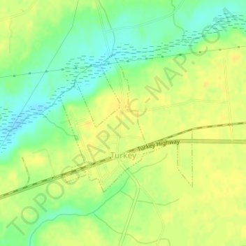 Turkey topographic map, elevation, terrain