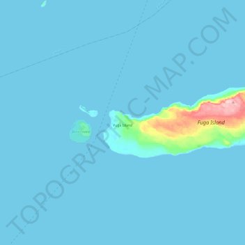 Fuga Island topographic map, elevation, terrain