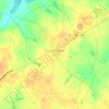 Good Hope topographic map, elevation, terrain