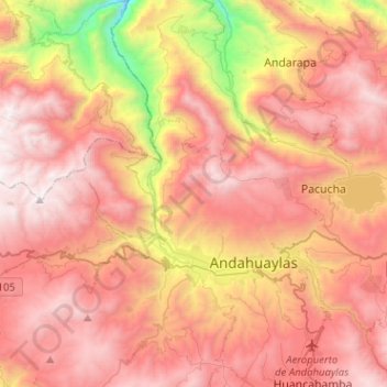Talavera topographic map, elevation, terrain