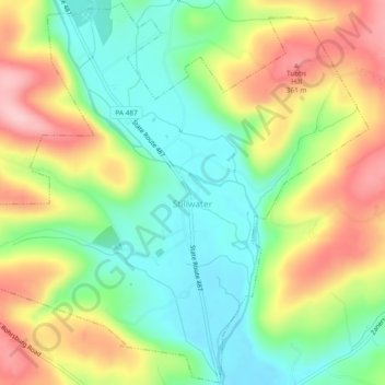 Stillwater topographic map, elevation, terrain