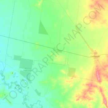Ganmain topographic map, elevation, terrain