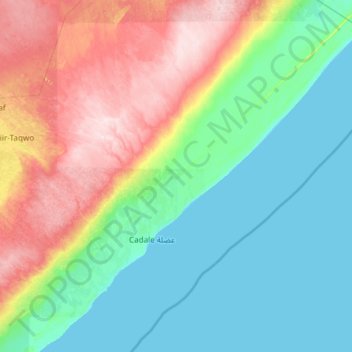 Adale District topographic map, elevation, terrain
