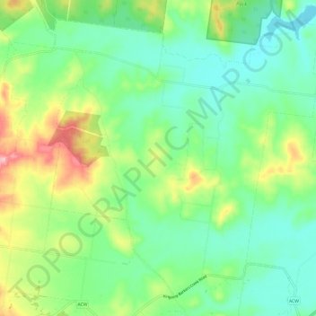 Wattle Camp topographic map, elevation, terrain