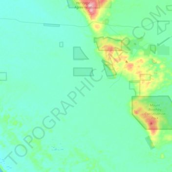 Field topographic map, elevation, terrain
