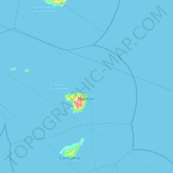 Banton topographic map, elevation, terrain