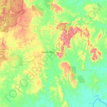Mount Perry topographic map, elevation, terrain