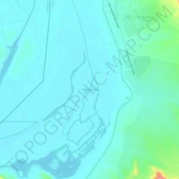Mittry Lake topographic map, elevation, terrain