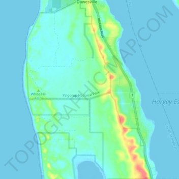 Bouvard topographic map, elevation, terrain