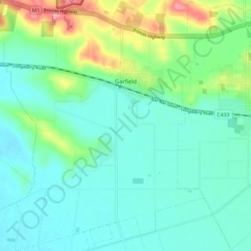 Garfield topographic map, elevation, terrain