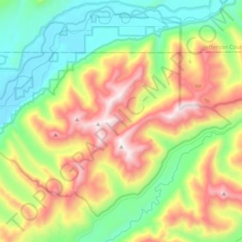Colonel Bob Wilderness topographic map, elevation, terrain