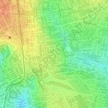 Bogonga topographic map, elevation, terrain