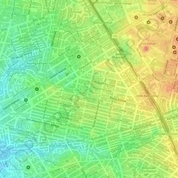 Scout Area topographic map, elevation, terrain