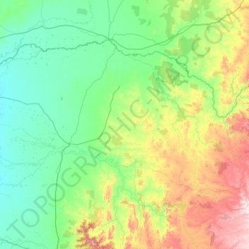 Macintyre River topographic map, elevation, terrain
