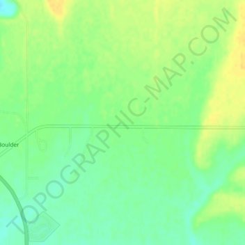 Boulder topographic map, elevation, terrain
