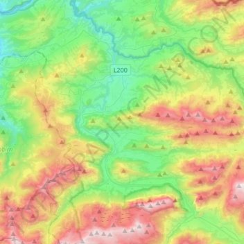 Egg topographic map, elevation, terrain