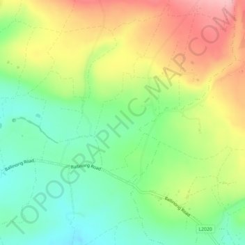 Crag topographic map, elevation, terrain